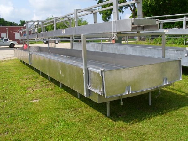 5,000LB DAMROW END DOOR FINISHING TABLE - International Machinery Exchange
